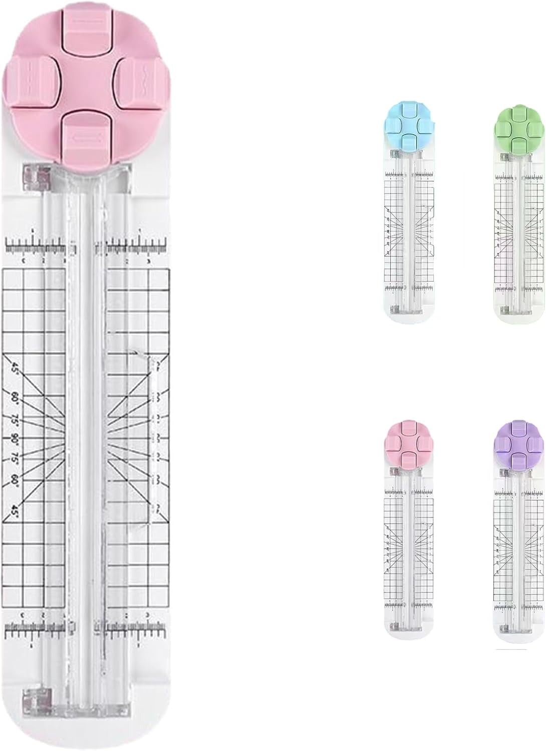 4-in-1 Multi-Function Paper Trimmer, Bidirectional Papers Cutter with ...