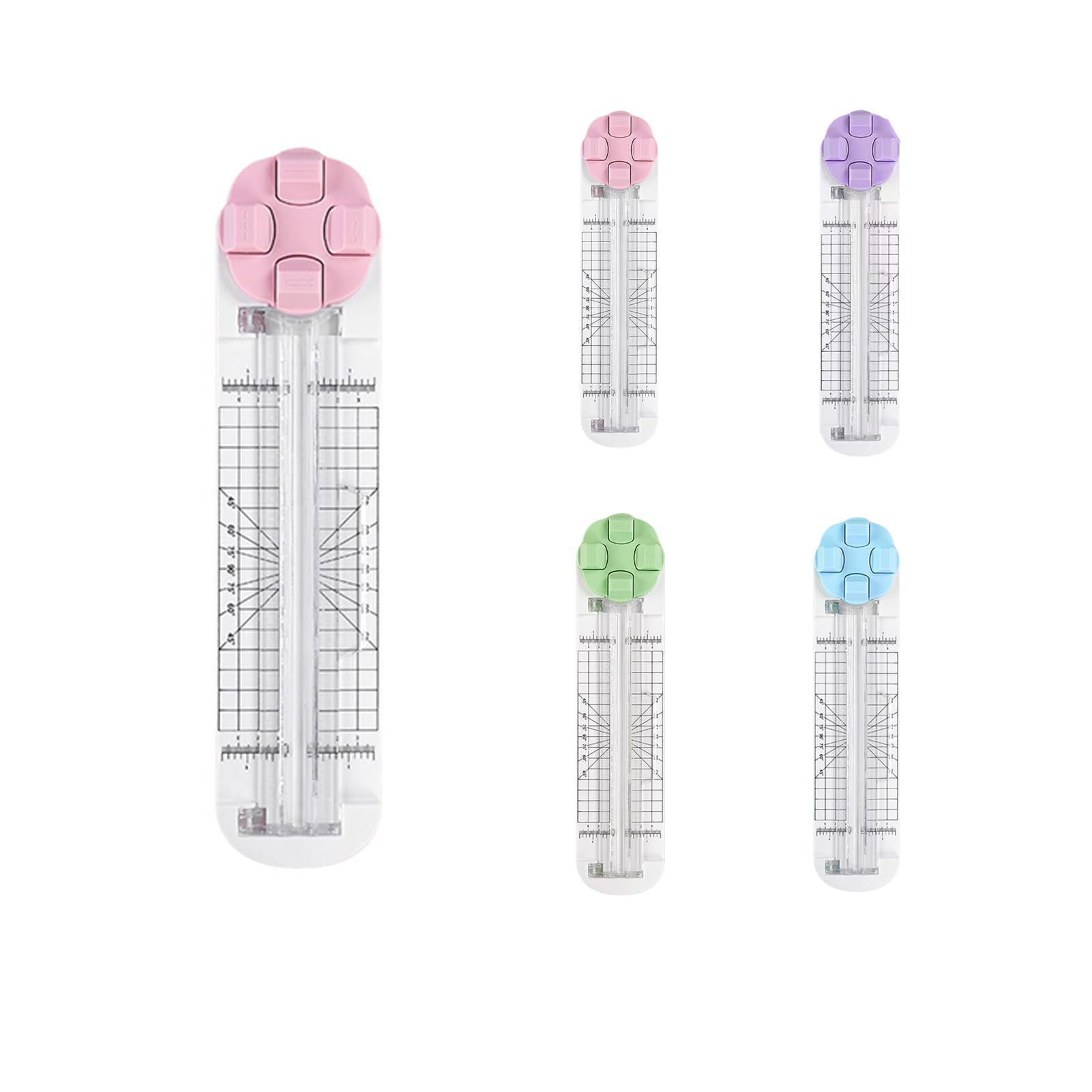 4-in-1 Multi-Function Paper Trimmer, Small Straight Slider Paper Cutter ...