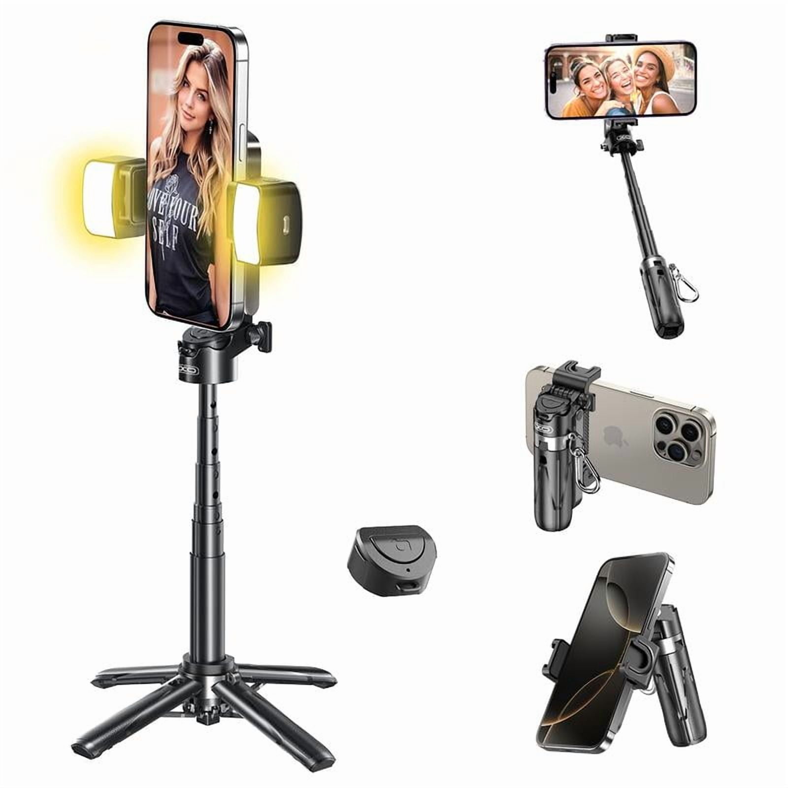 4-in-1 Multi-Functional Magnetic Selfie Stick - Mini Foldable, Magnetic ...