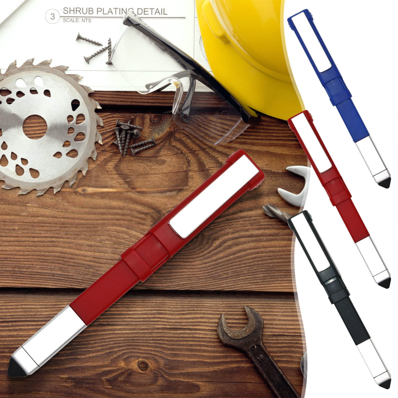 4-in-1 Multi-Tool Pen | Ballpoint Pen - Stylus Pen - Phone Stand - 6 ...