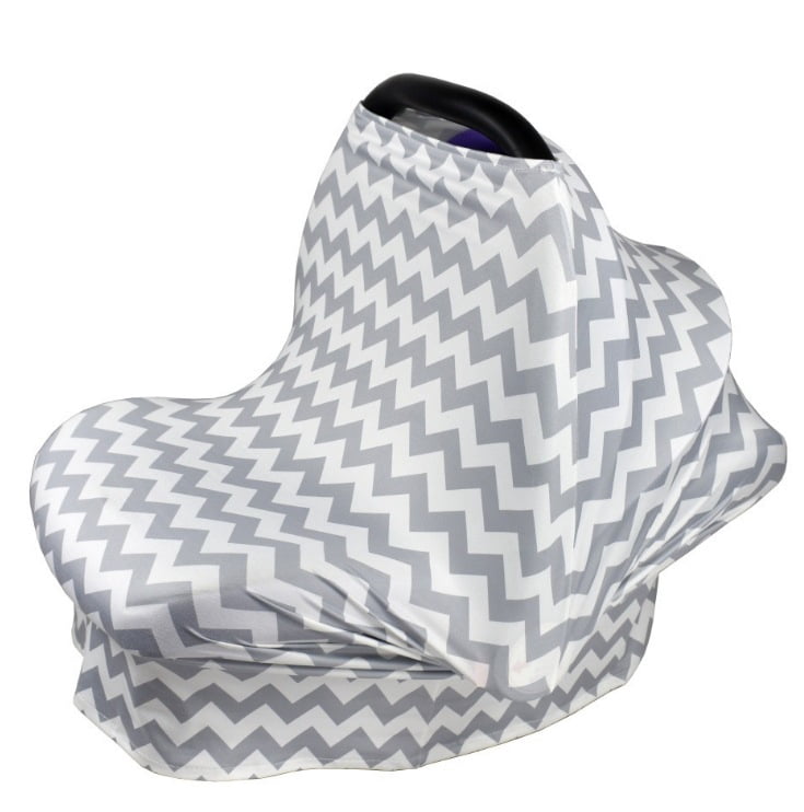 4-in-1 Multi-use Baby Car Seat Cover, Stretchy Nursing Cover, Infant ...