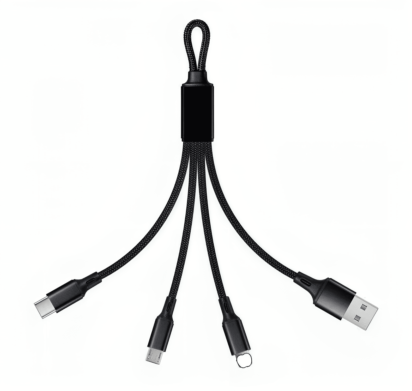 4 in 1 Multifunction Data Cable in Black Color - Walmart.com