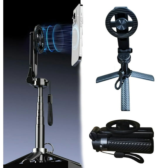 4-in-1 Multifunctional 360° Rotation Magnetic Selfie Stick, Magnetic ...