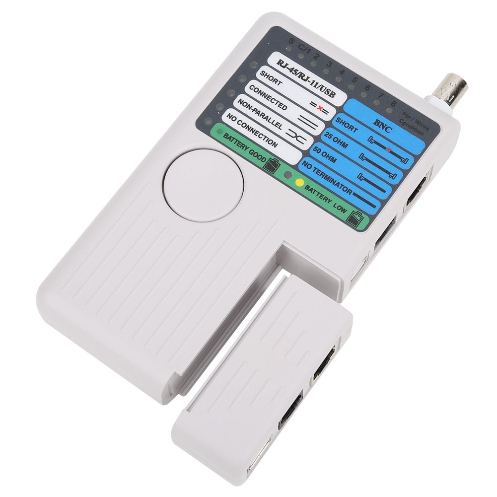 4-in-1 Network Cable Tester RJ11/RJ45/USB/BNC Wire Line Meter Detector ...
