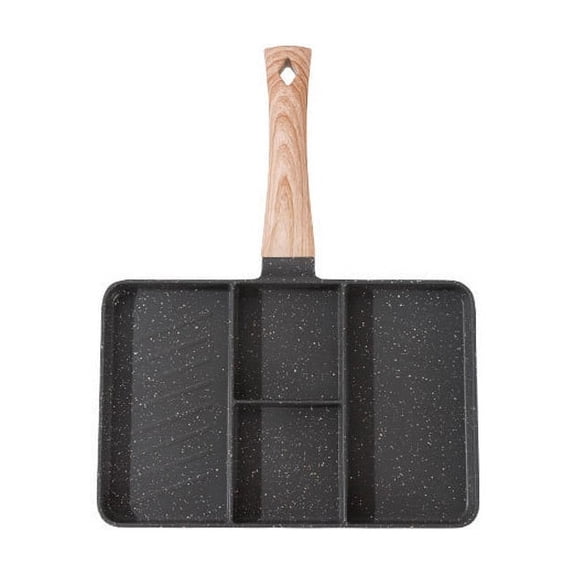 4-in-1 Nonstick Frying Pan, 4-Hole Omelette, Breakfast Skillet, Steak ...