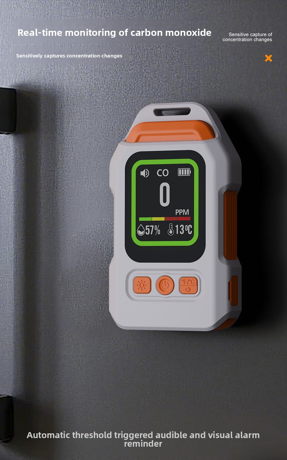 4-in-1 Outdoor/Indoor Gas Detector with Long-Lasting Battery - Walmart.com