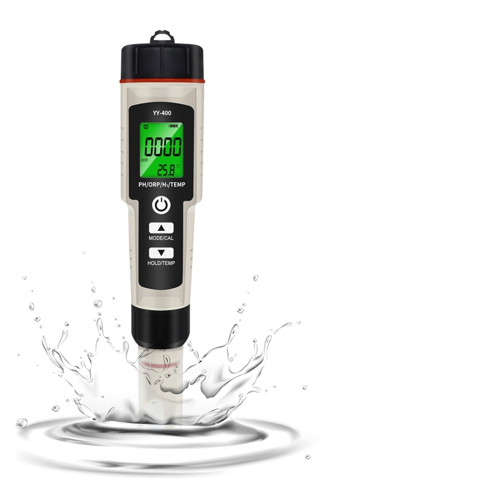4 in 1 PH ORP H2 Temperature Hydrogen-rich Meter Portable Pen Water ...