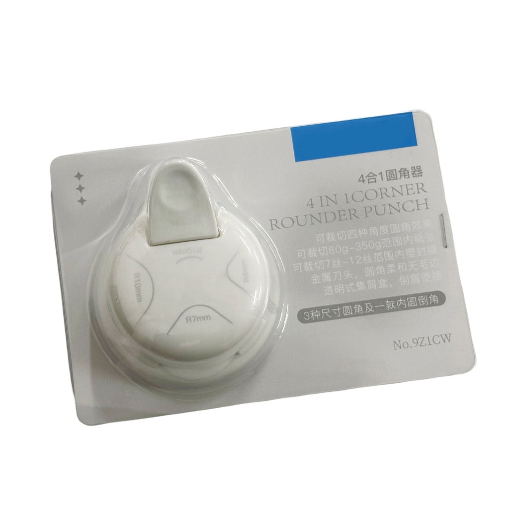 4 in 1 Paper Corner Punch Cutter, 3 Size Rounded Corner and 1 Concave ...