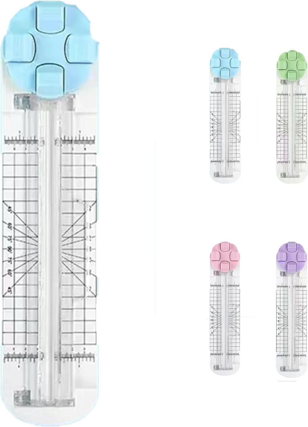 4-in-1 Paper Trimmer: 12" Craft Paper Cutter with Straight, Wavy ...