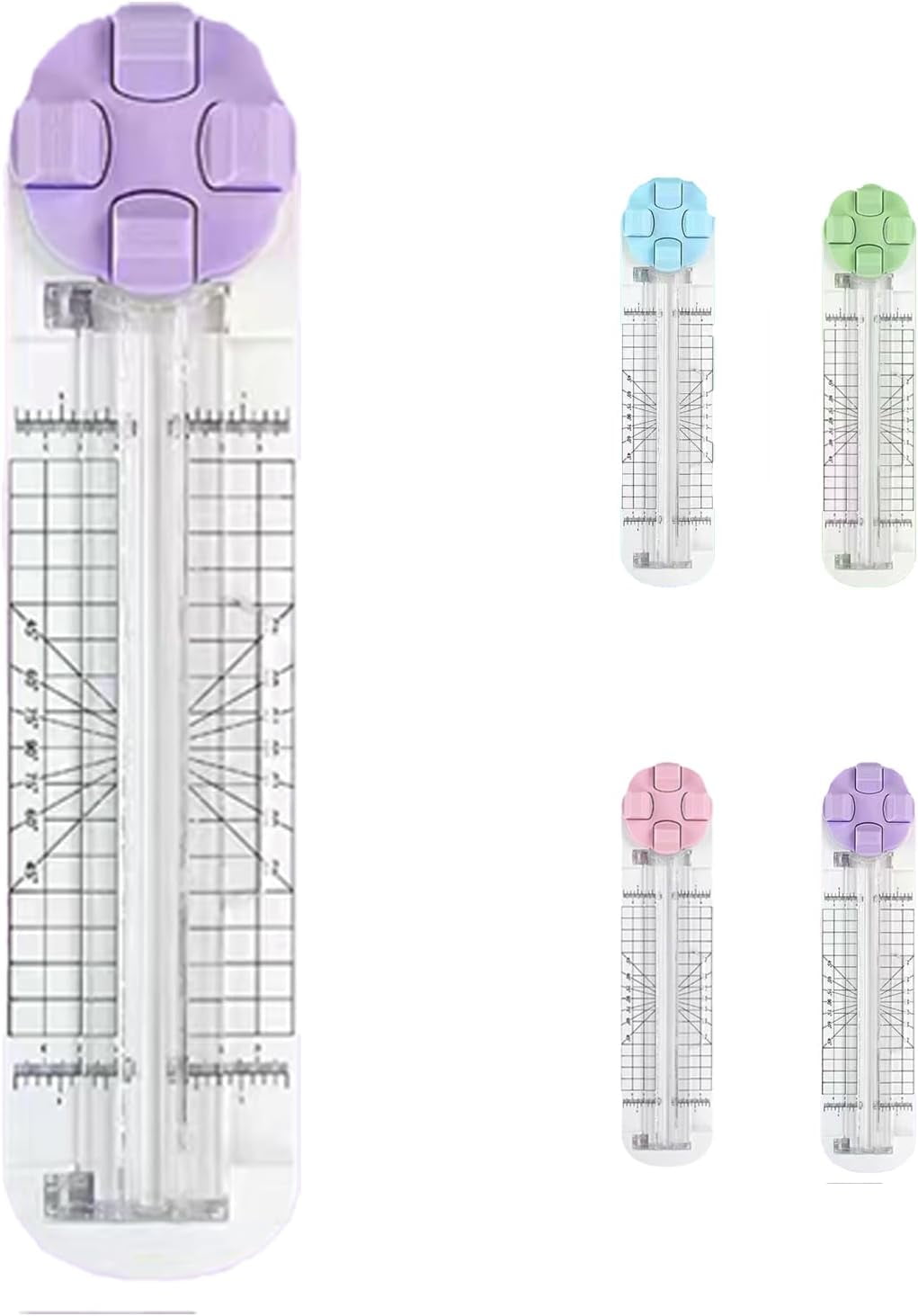 4-in-1 Paper Trimmer: 12" Craft Paper Cutter with Straight, Wavy ...