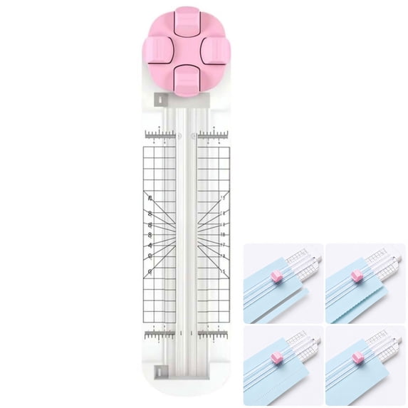 4-in-1 Portable Rotary Paper Cutter For Crafting With Dial Blades Of ...