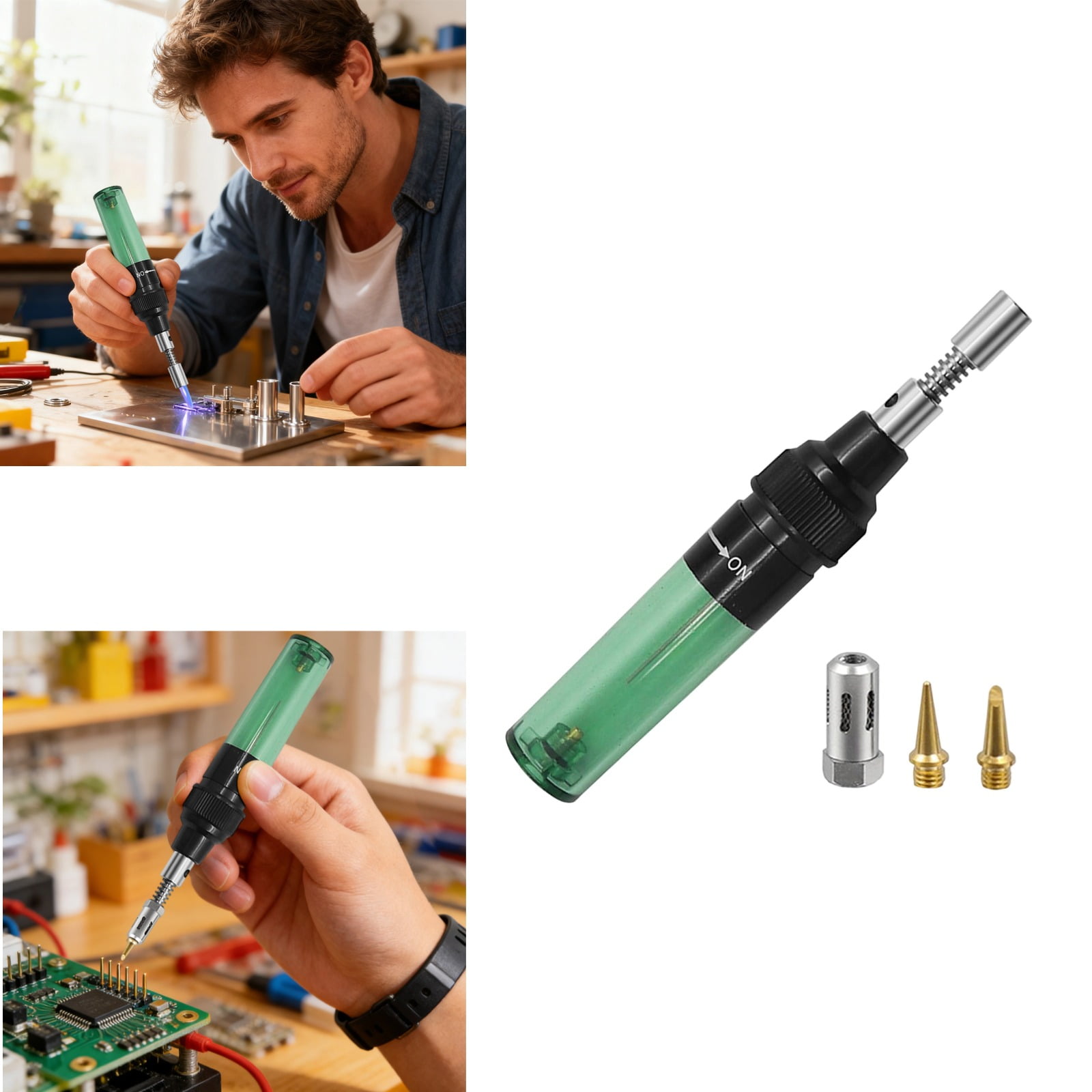 4 in 1 Portable Soldering Iron Kit Household Welding Repair Tools Pen ...