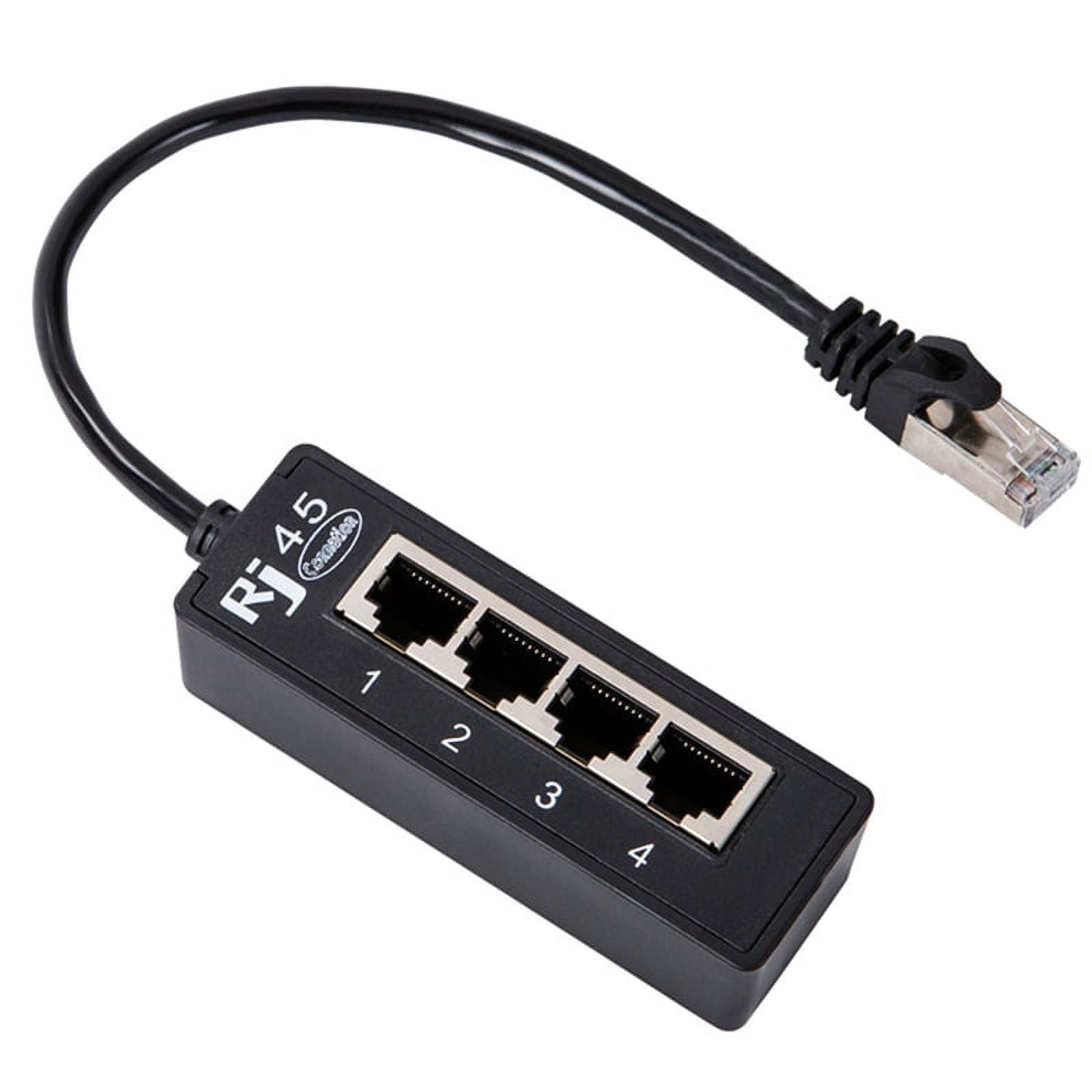 4 in 1 RJ45 LAN Connector Ethernet Splitter Cable 1 Male to 4LAN Port ...