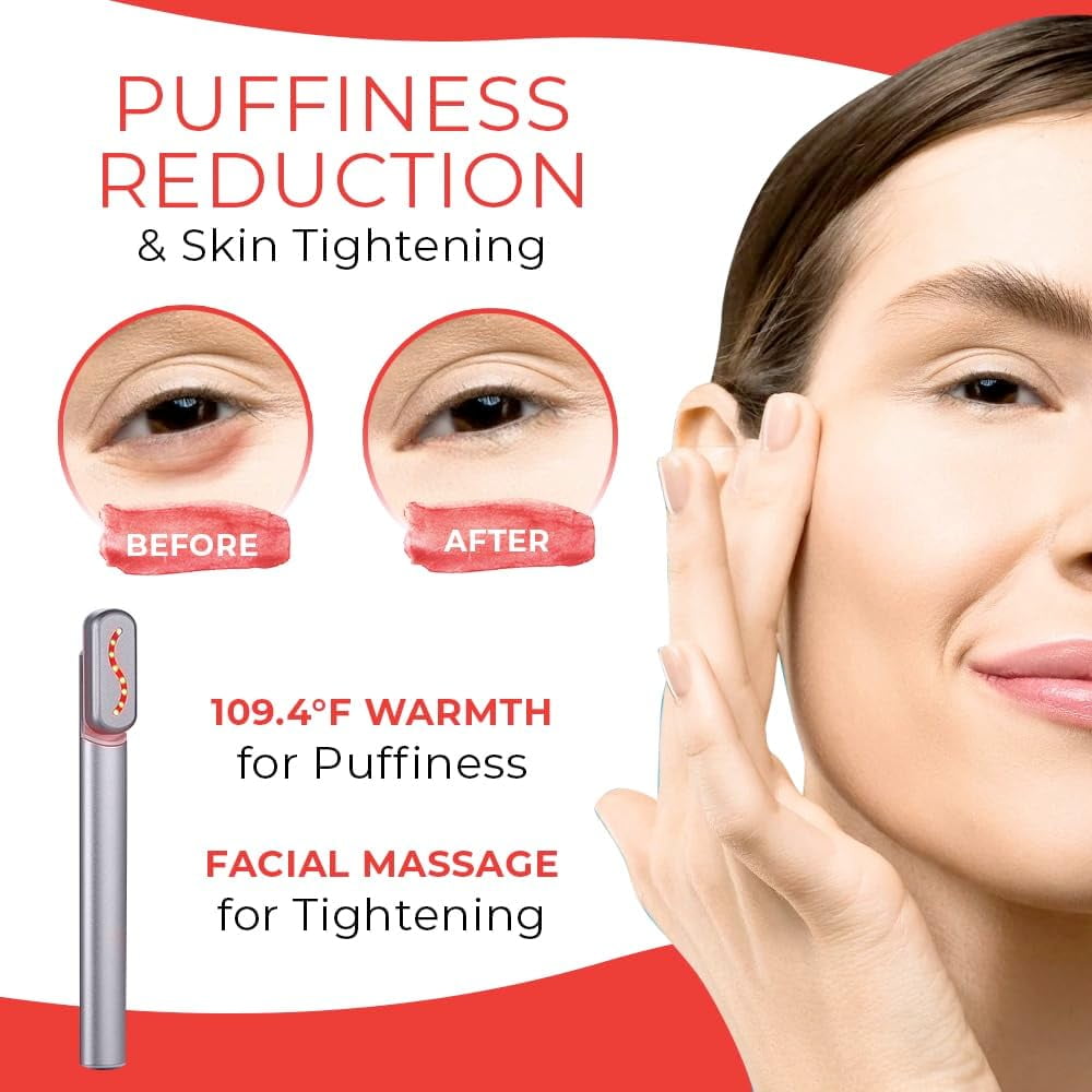 4-in-1 Red Light Rejuvenation Wand for Face & Neck, Anti-Aging, Skin ...