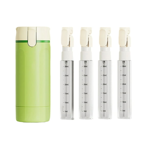 4-in-1 Refillable Travel Dispenser Bottle, Leak Proof Portable Toiletry ...