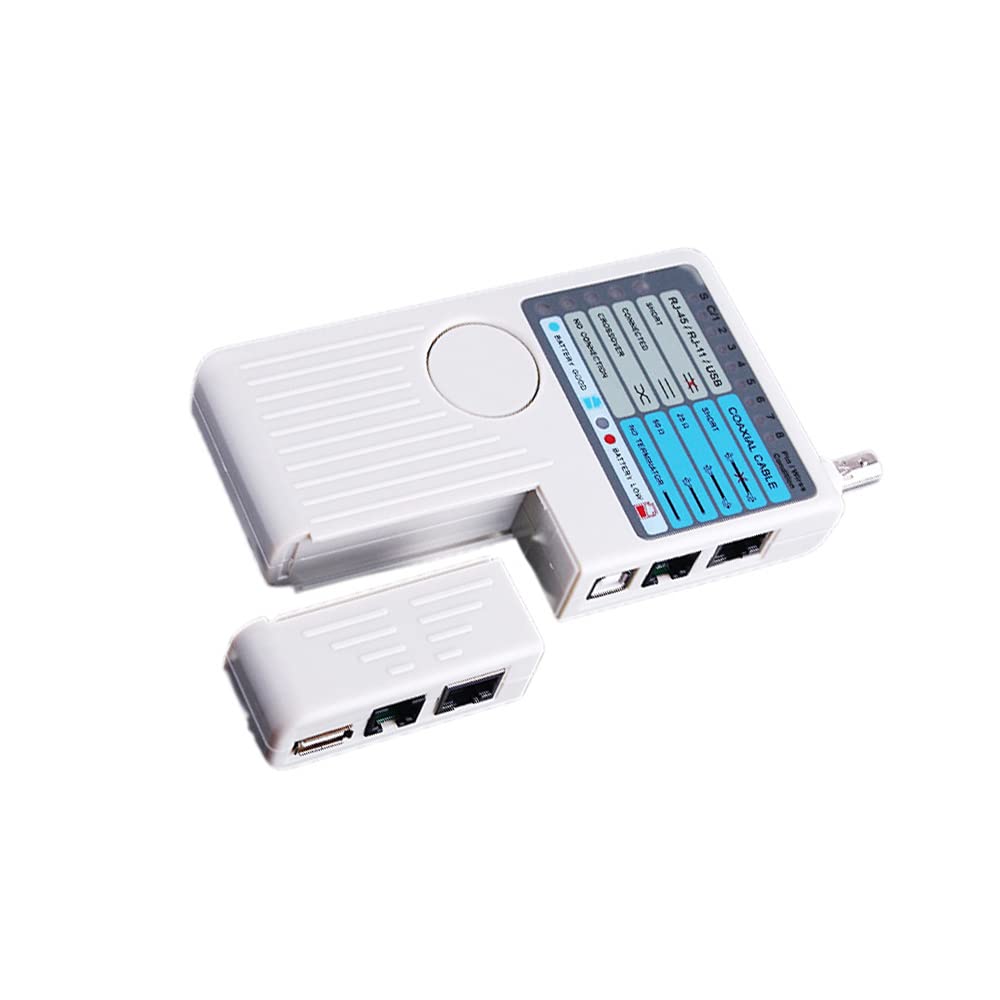 4-in-1 Remote RJ11 RJ45 USB BNC LAN Network Phone Cable Tester Meter ...