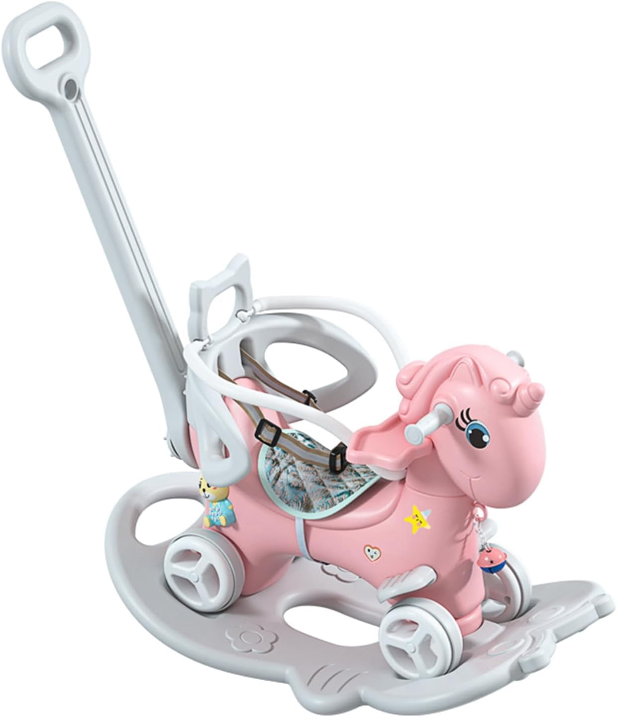 4-in-1 Rocking Horse for Toddlers 1-4 Years Old, Children's Toy Balance ...