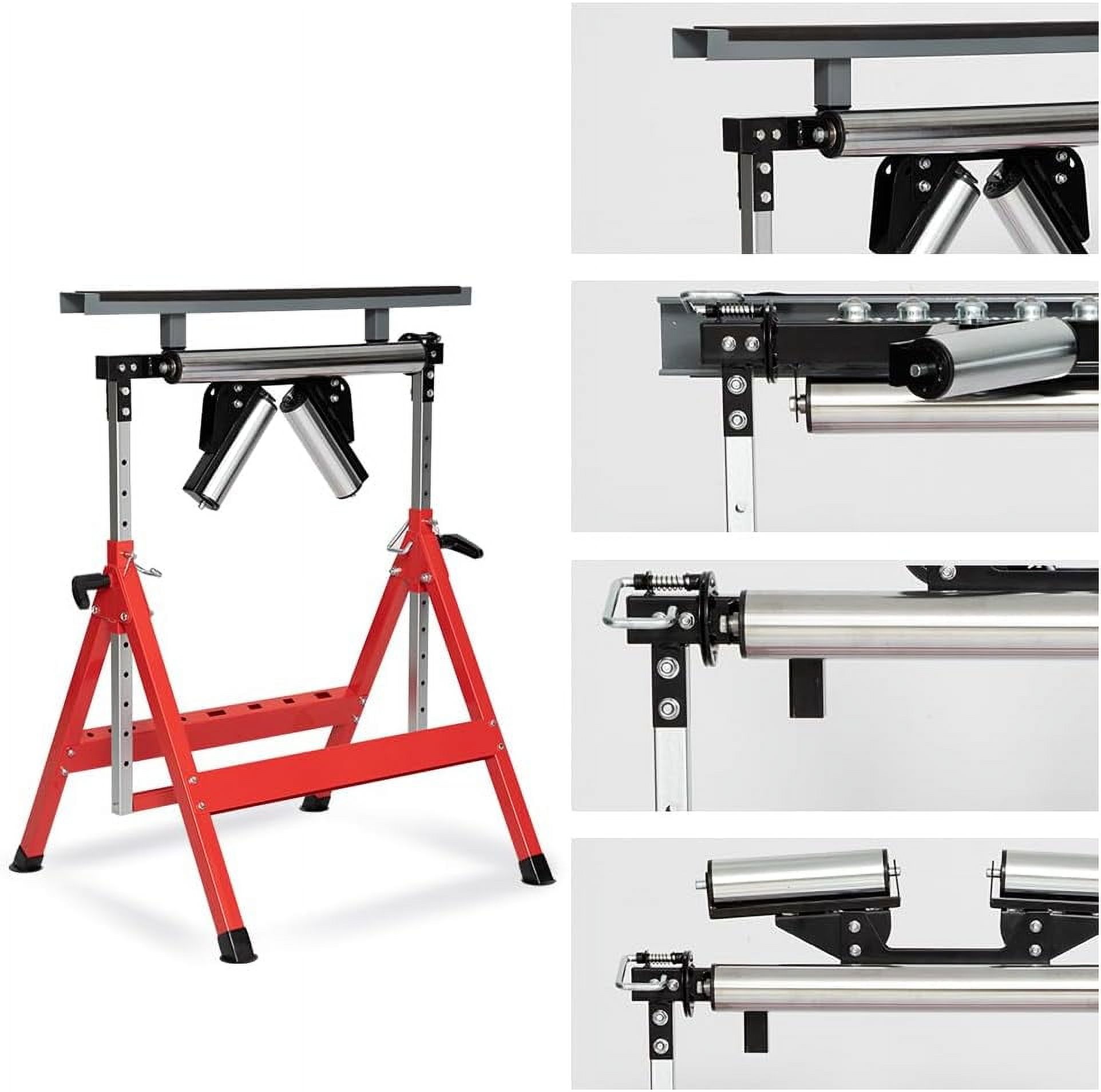 4-in-1 Roller Stand Height Adjustable, Heavy Duty 440 Lbs Load Capacity ...