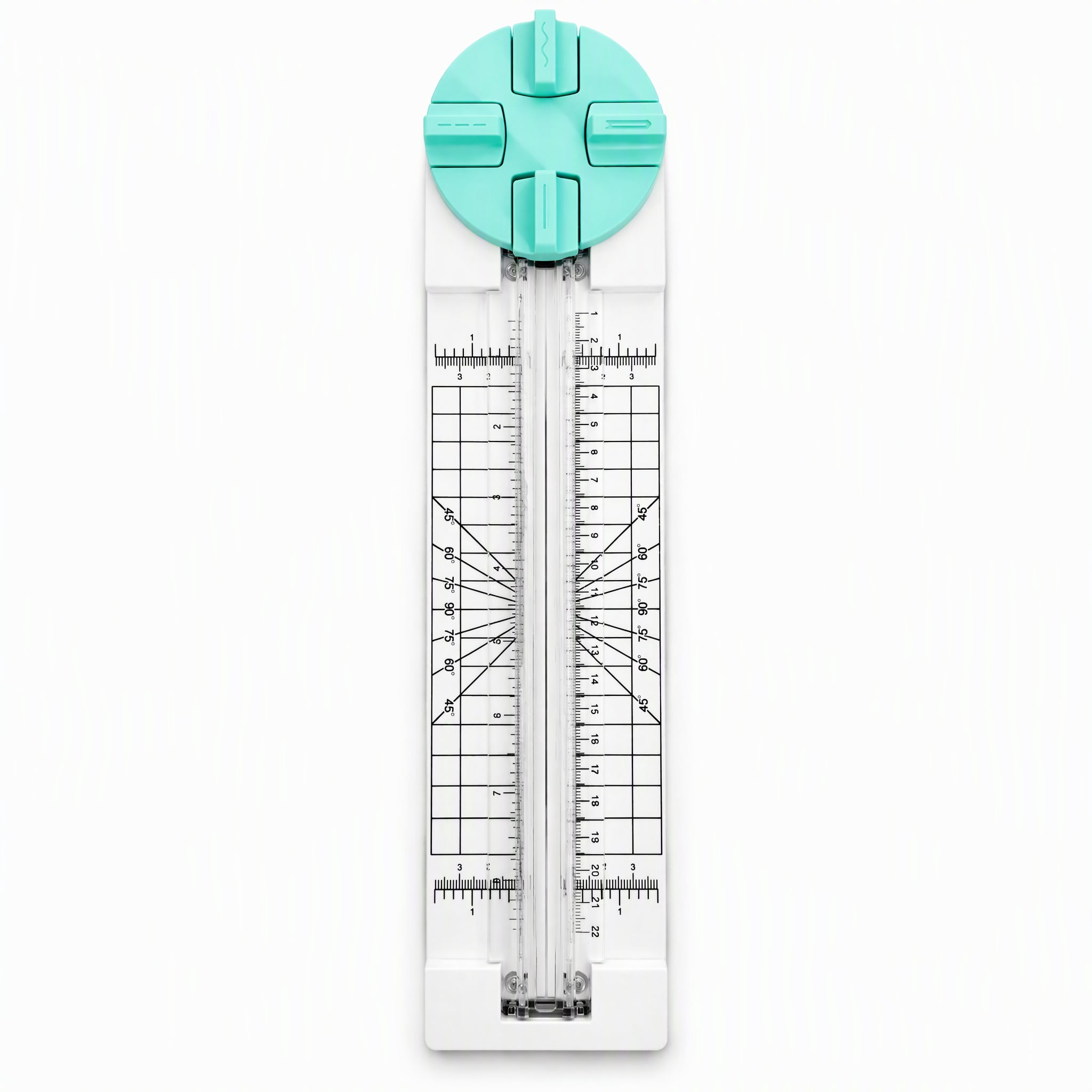4-in-1 Rotary Paper Trimmer with Multi-Angle Grid for Crafts, Green ...