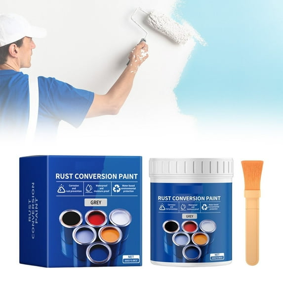 4-in-1 Rust Converter Paint for Metal, Weatherproof Rust Remover for ...