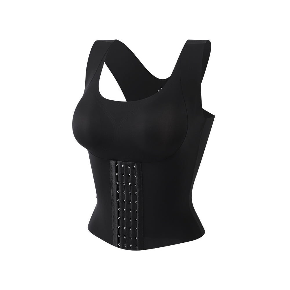 4-in-1 Snatch Bra Waist Trainer Corset Tops for Women Corset Bra Vest ...