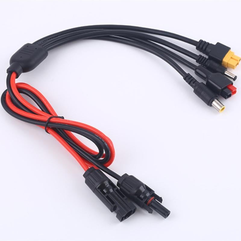 4-in-1 Solar Panel Connector Extension Cable Splitter, Compatible with ...