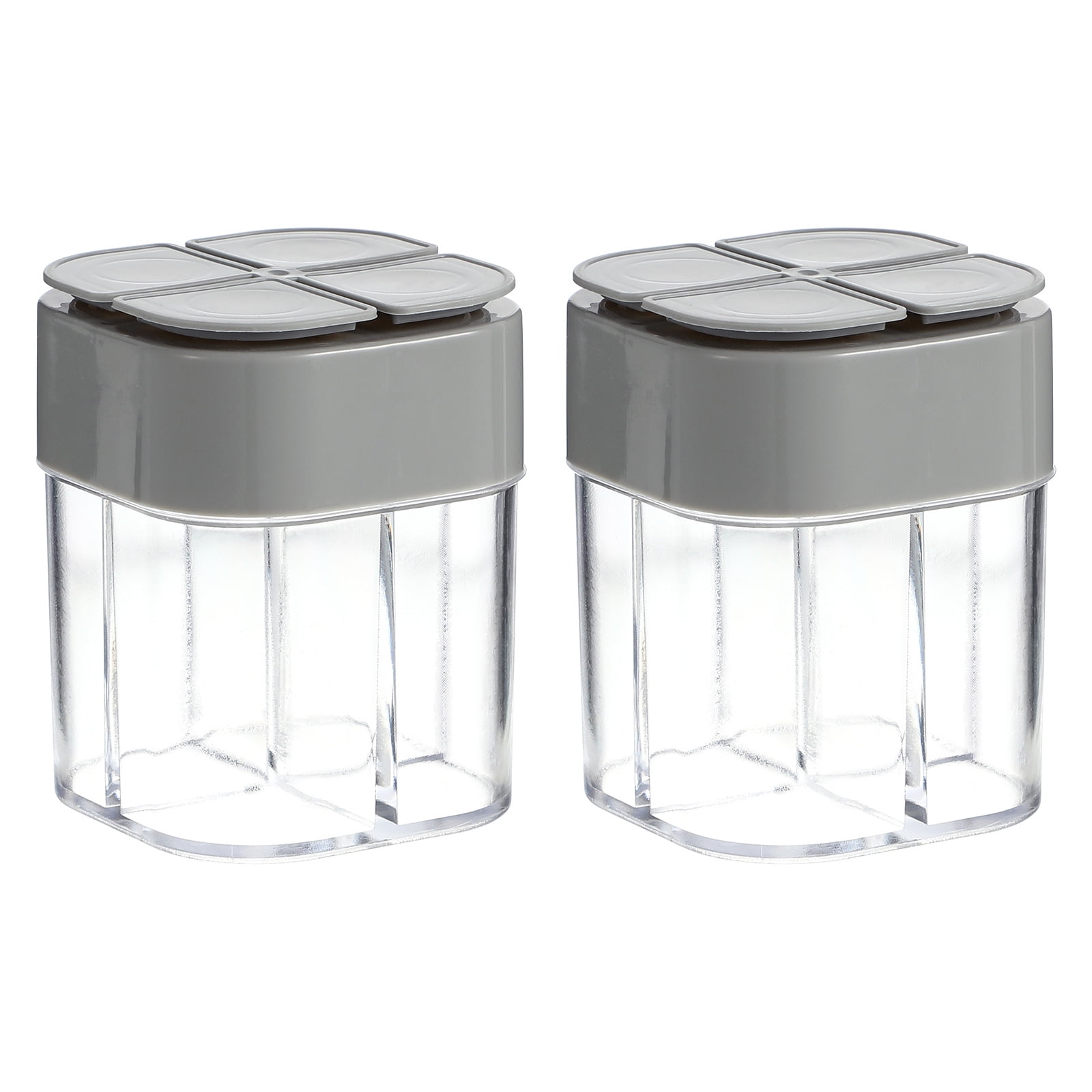 4-Piece Spice Jar Set Lids, Salt and Pepper Shakers, Containers for ...