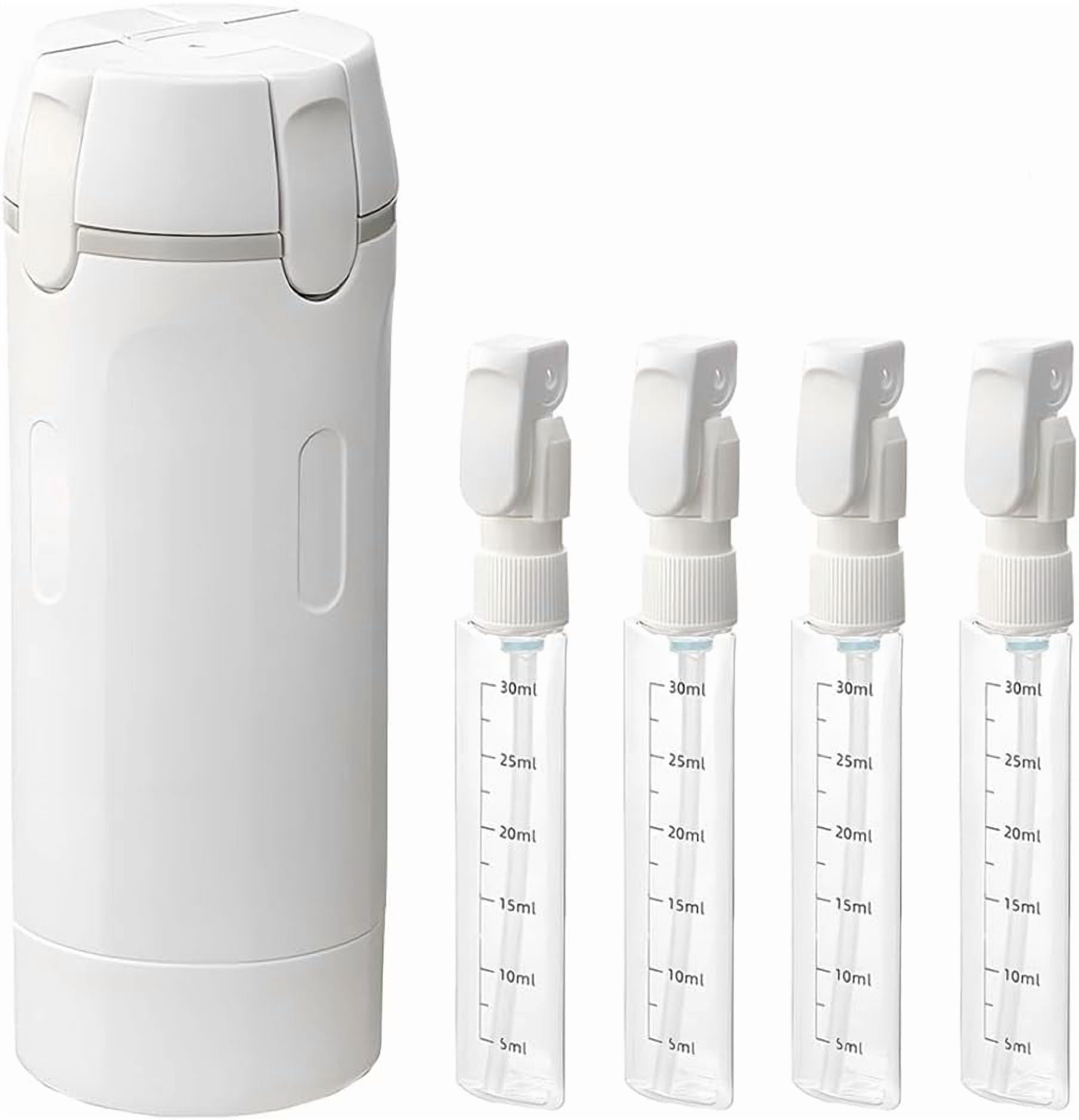 4-in-1 Travel Dispenser Bottle, Leak-Proof Refillable Toiletry ...