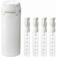 4-in-1 Travel Dispenser Bottle, Leak-Proof Refillable Toiletry ...