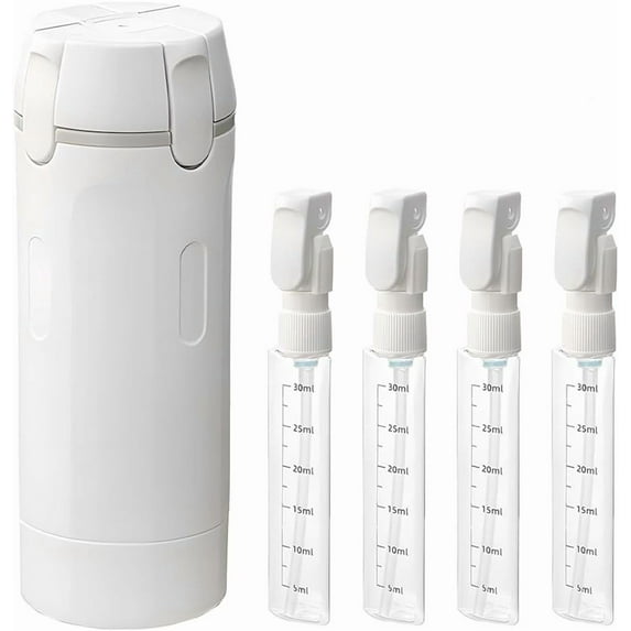 4 in 1 Travel Dispenser Bottle for Toiletries, Leak Proof Refillable ...
