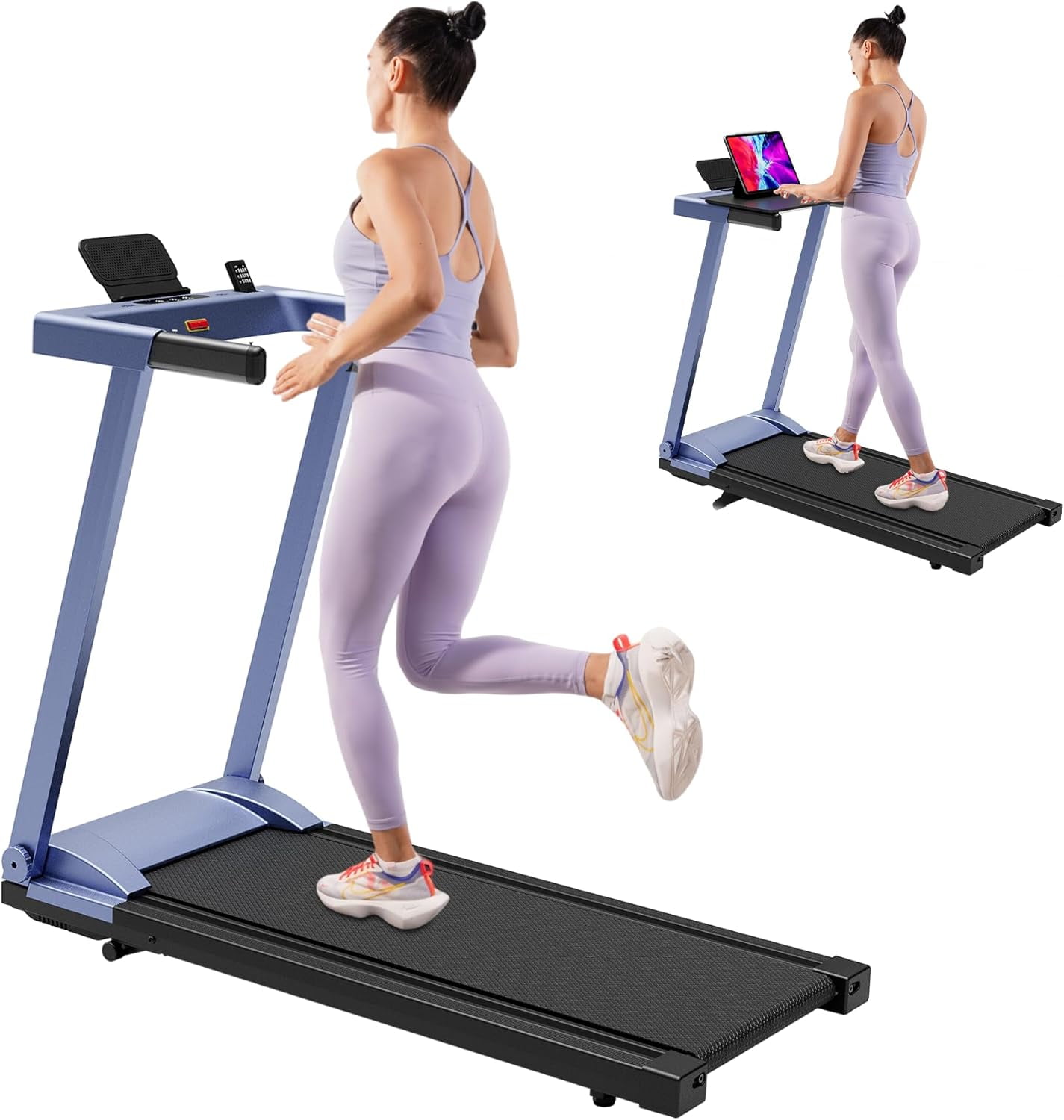 4-in-1 Treadmills for Home with Incline and Handles, Folding Treadmill ...