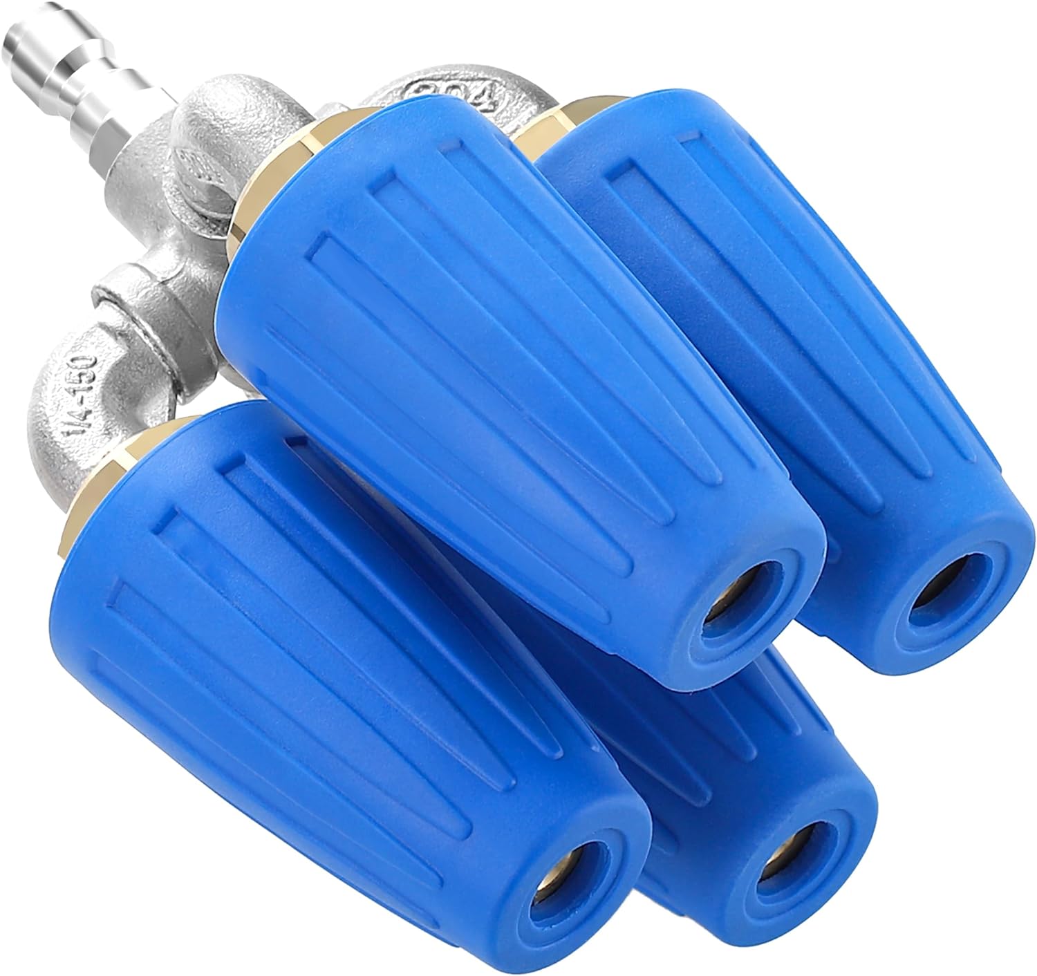 4-in-1 Turbo Nozzle Pressure Washer, 360 ° Rotating Quadruple Nozzle ...