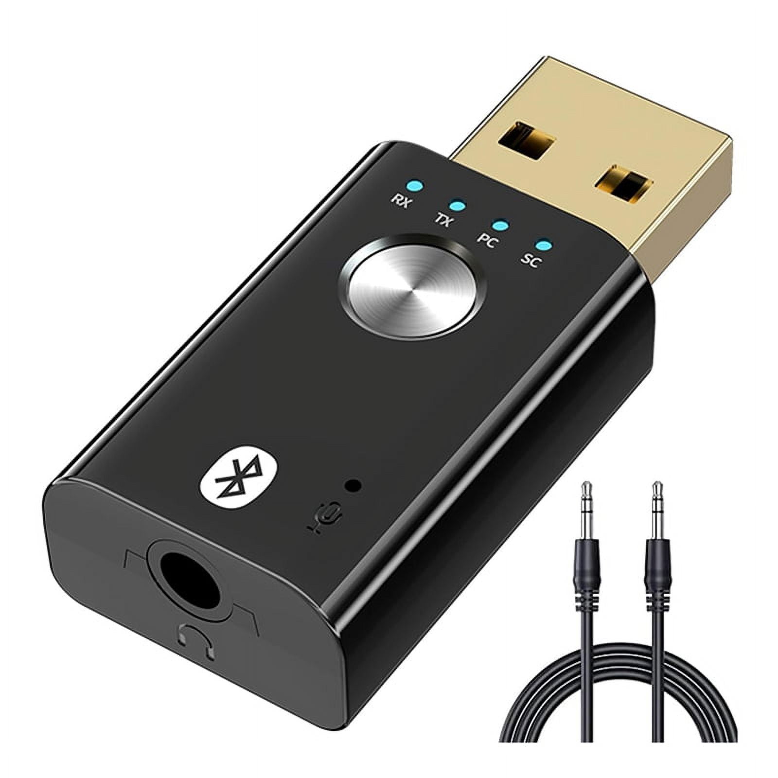 4 in 1 USB Bluetooth 5.1 Transmitter Receiver, Portable Wireless ...
