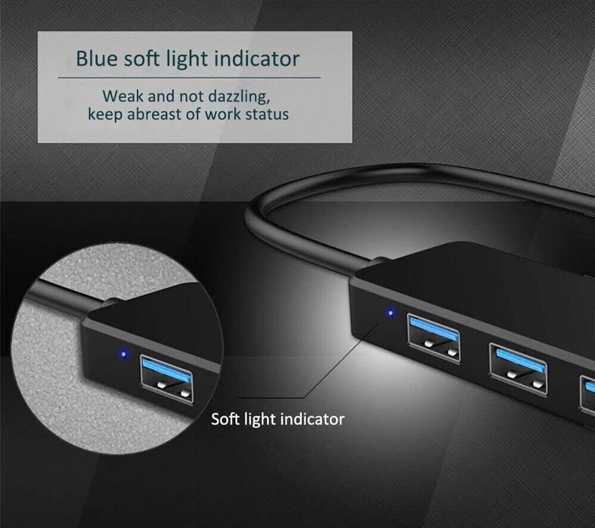 4 in 1 USB Hub, Wide Compatibility USB Splitter, 4-Port USB Hub USB ...