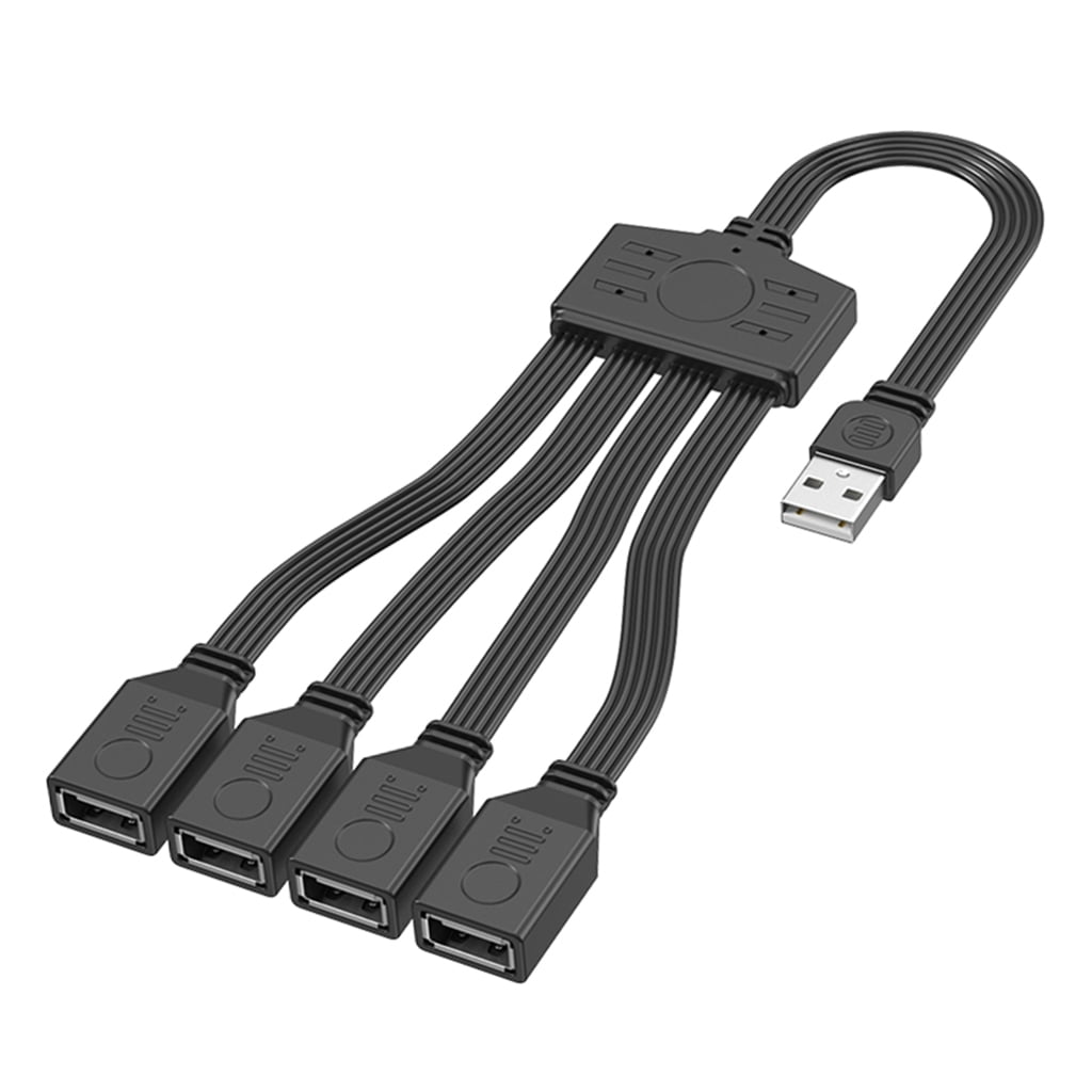 4 in 1 USB2.0 Splitter Cable USB Power Splitter Cable USB2.0 Male to 4 ...