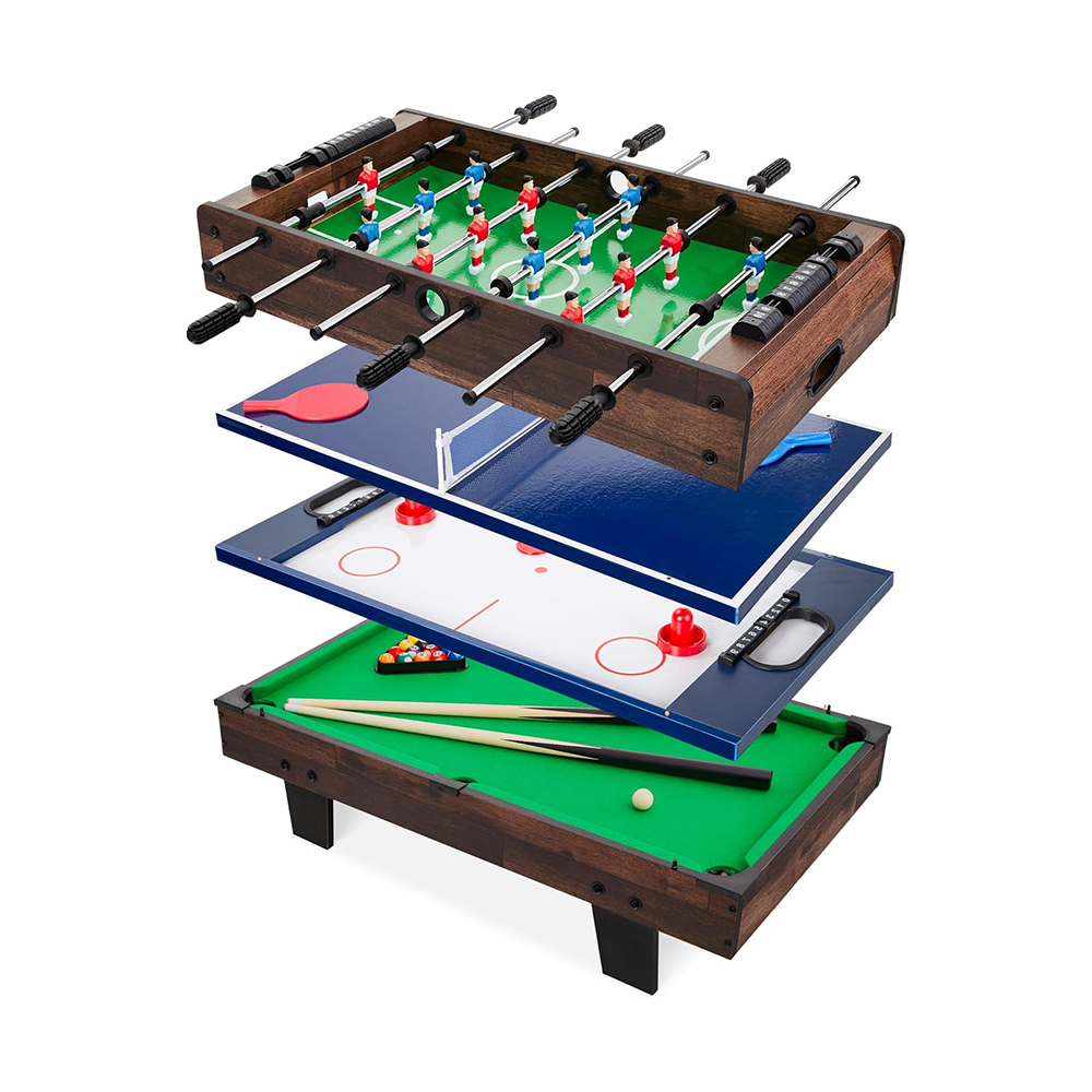 4-in-1 Childrens Combination Arcade Set, Multi Game Table with Air ...