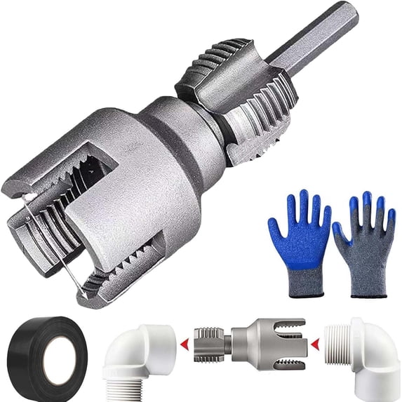 4 in 1 Water Pipe Threader, 4 in 1 Pipe Wrench – Integrated Dual ...