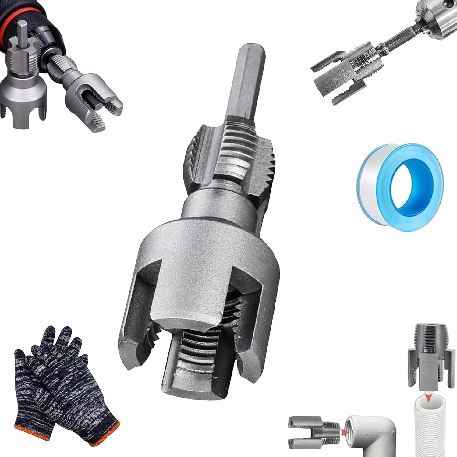 4-in-1 Water Pipe Wrench, 2026 New Integrated Internal & External Pipe ...