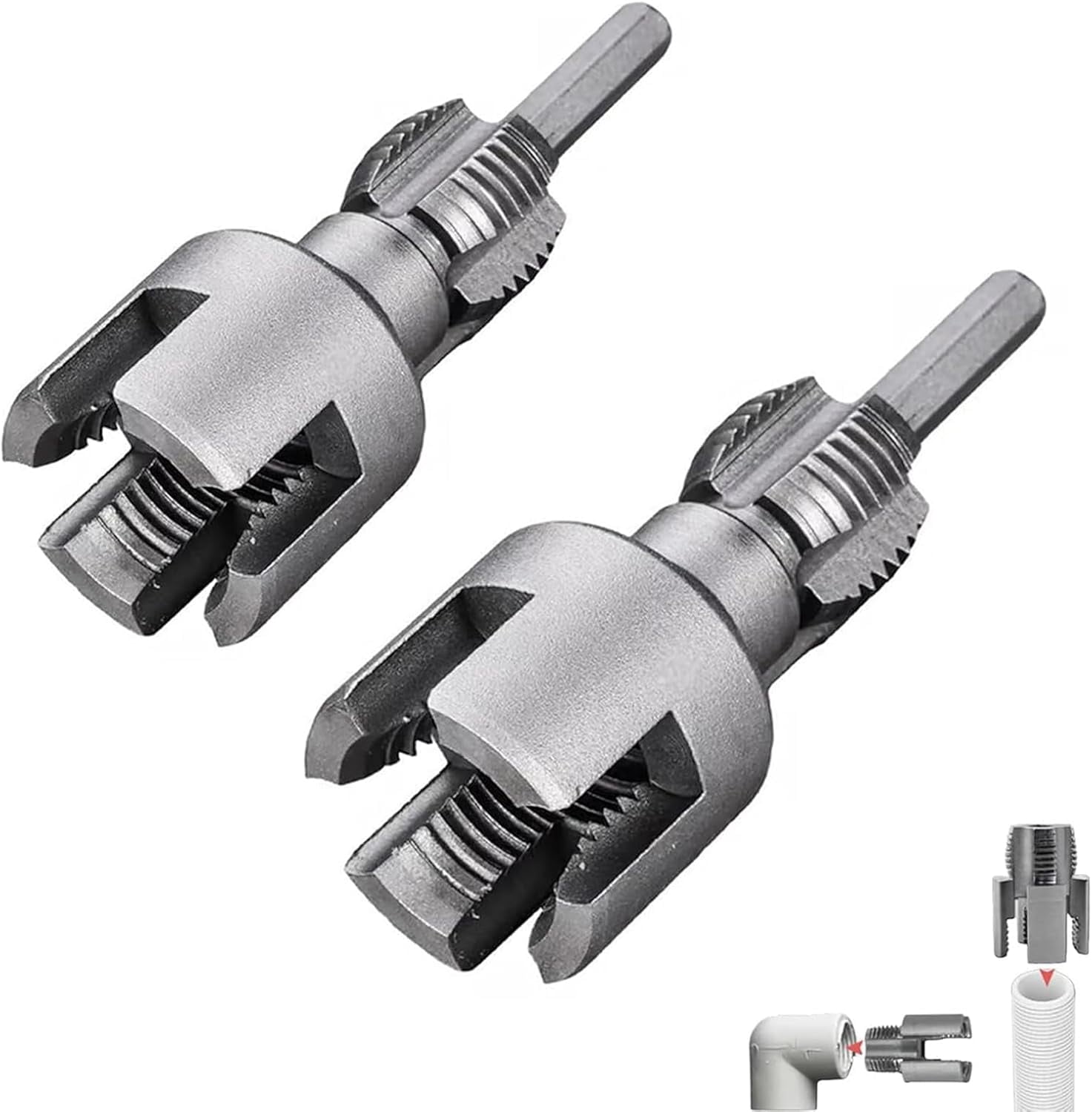 4 in 1 Water Pipe Wrench, Pipe Tapping and Threading Tool, Integrated ...