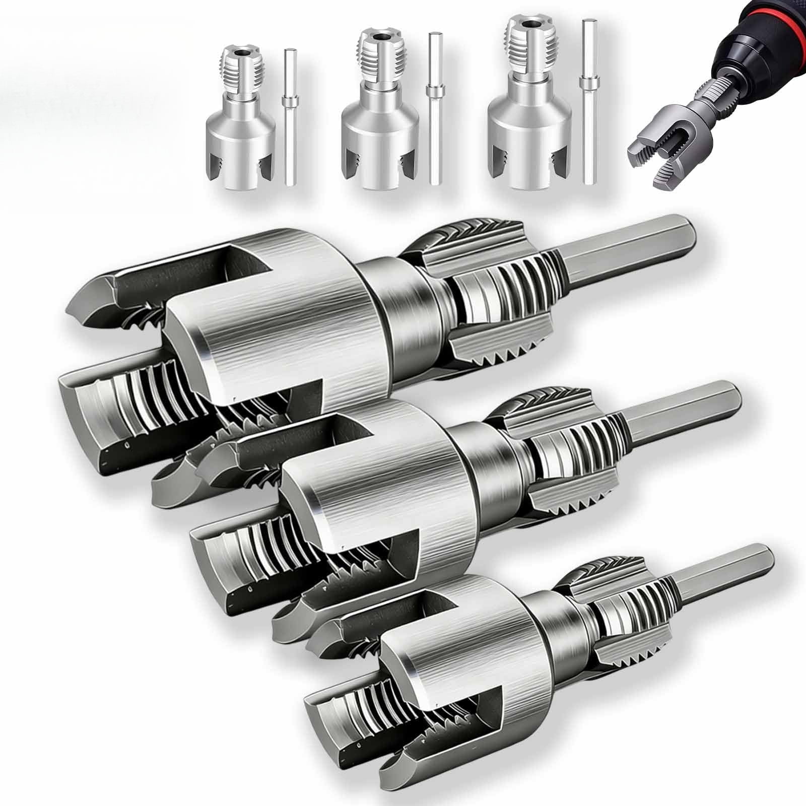 4 in 1 Water Pipe Wrench, Universal PVC Pipe Threader Set, Electric ...