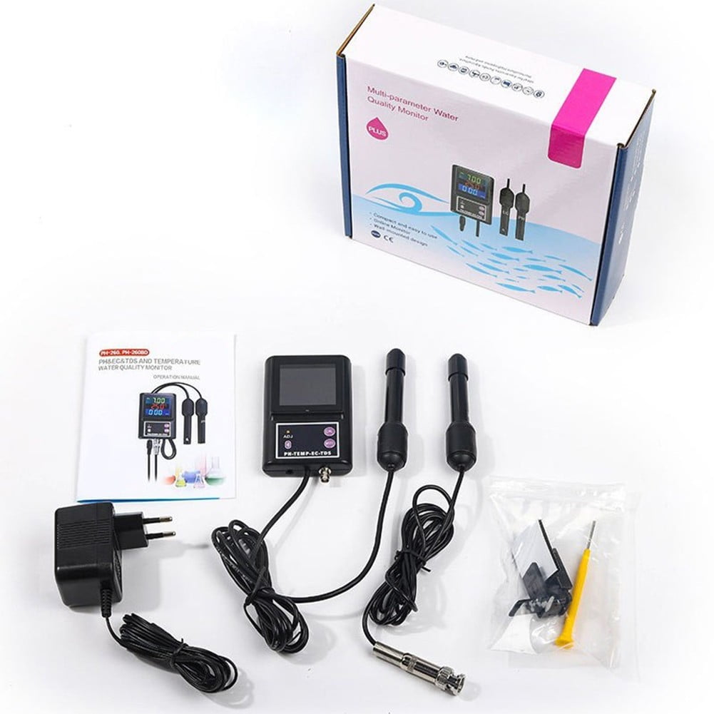 4 in 1 Water Quality Tester PH EC PPM Temperature Meter for Monitoring ...
