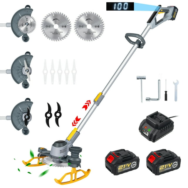 Free Shipping! 4-in-1 Wheel Edger Mini-Mower, Electric Weed Wacker 2x4 ...