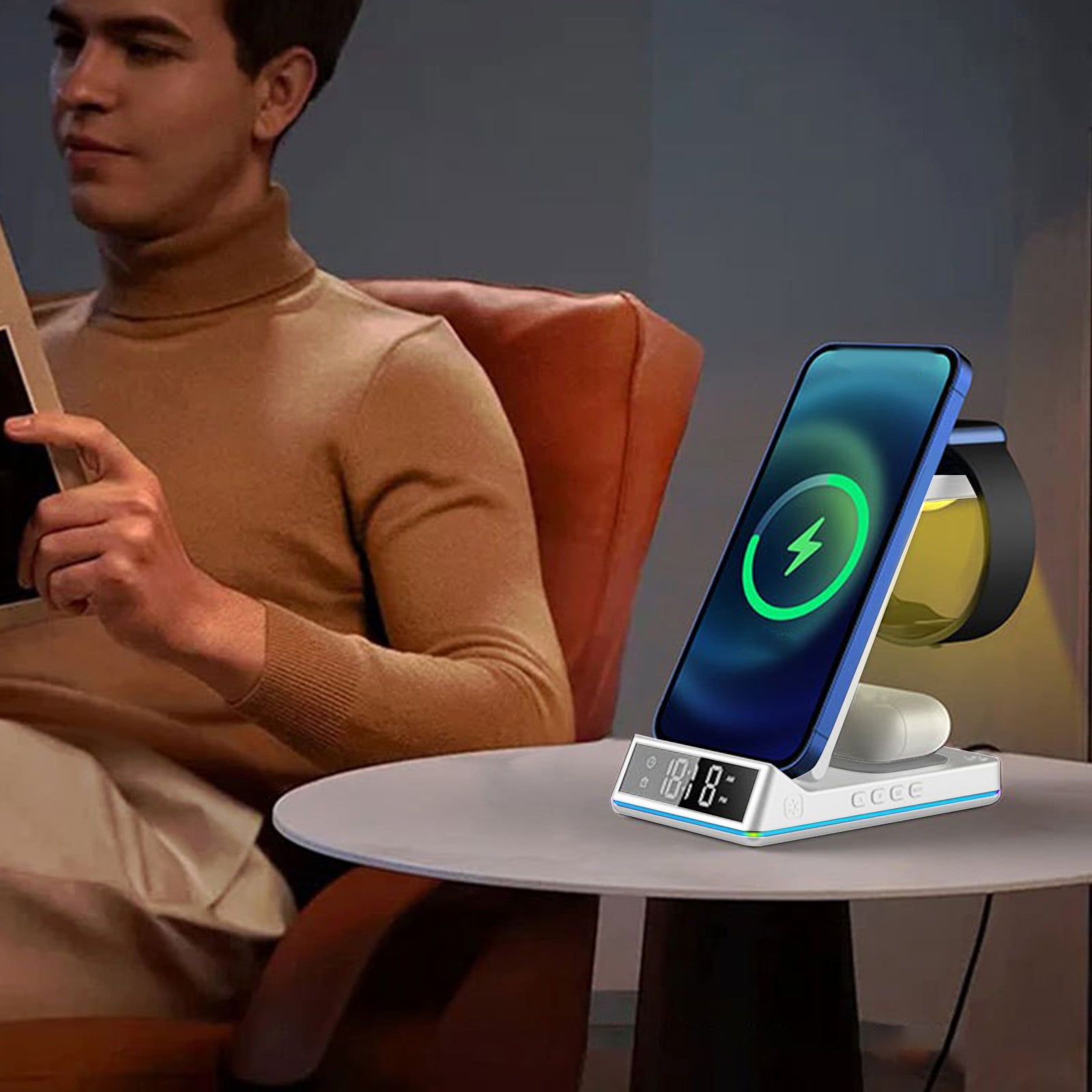 4-in-1 Wireless Charging Station, Charging Station for Multiple Devices ...