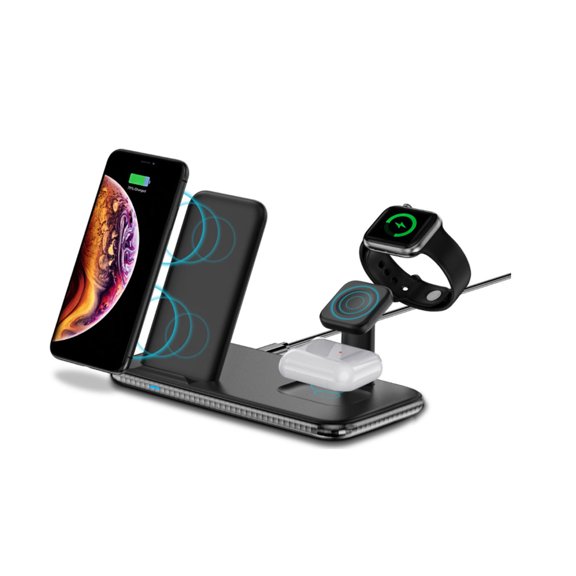 Azpen DockAll D115, 15W Super Fast Qi Wireless Charging Sound Hub ...