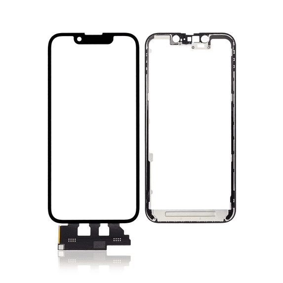 4 in 1 With Frame Included (Front Glass + OCA + Short Touch + OCA Pre-Installed) Compatible With ...