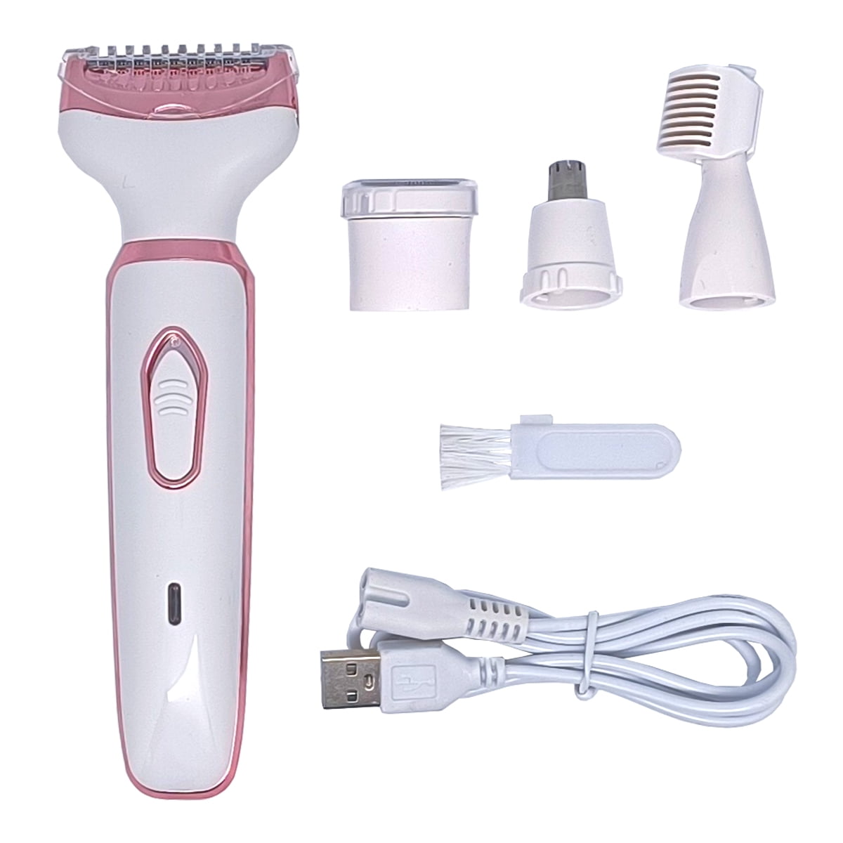 4 in 1 Women Electric Epilator Bikini Eyebrow Nose Lady Trimmer Facial ...