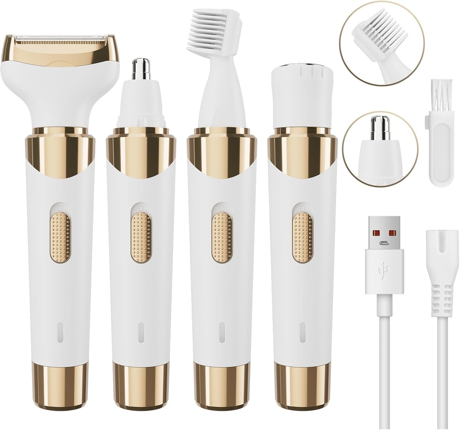 4 in 1 Womens Shaver Electric, Electric Bikini Trimmer, Painless Body ...