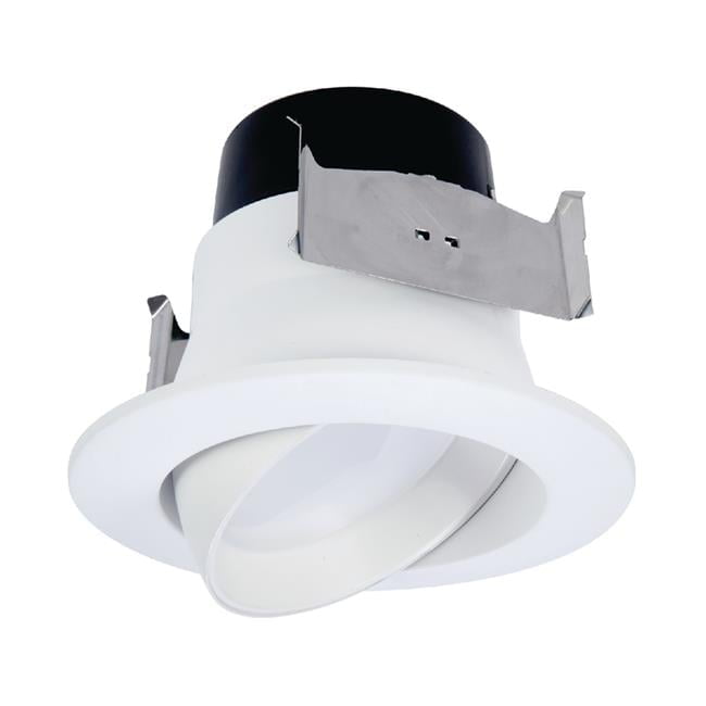 4 in. 9W LA4 Series Matte Recessed Mount Light with LED Adjustable ...