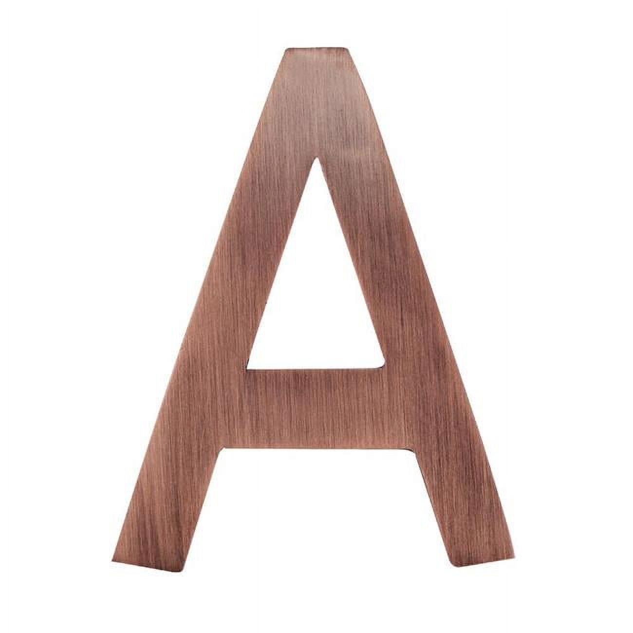 4 in. Brass Floating House Letter A, Antique Copper - Walmart.com