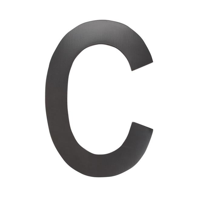 4 in. Brass Floating House Letter C, Dark Aged Copper - Walmart.com